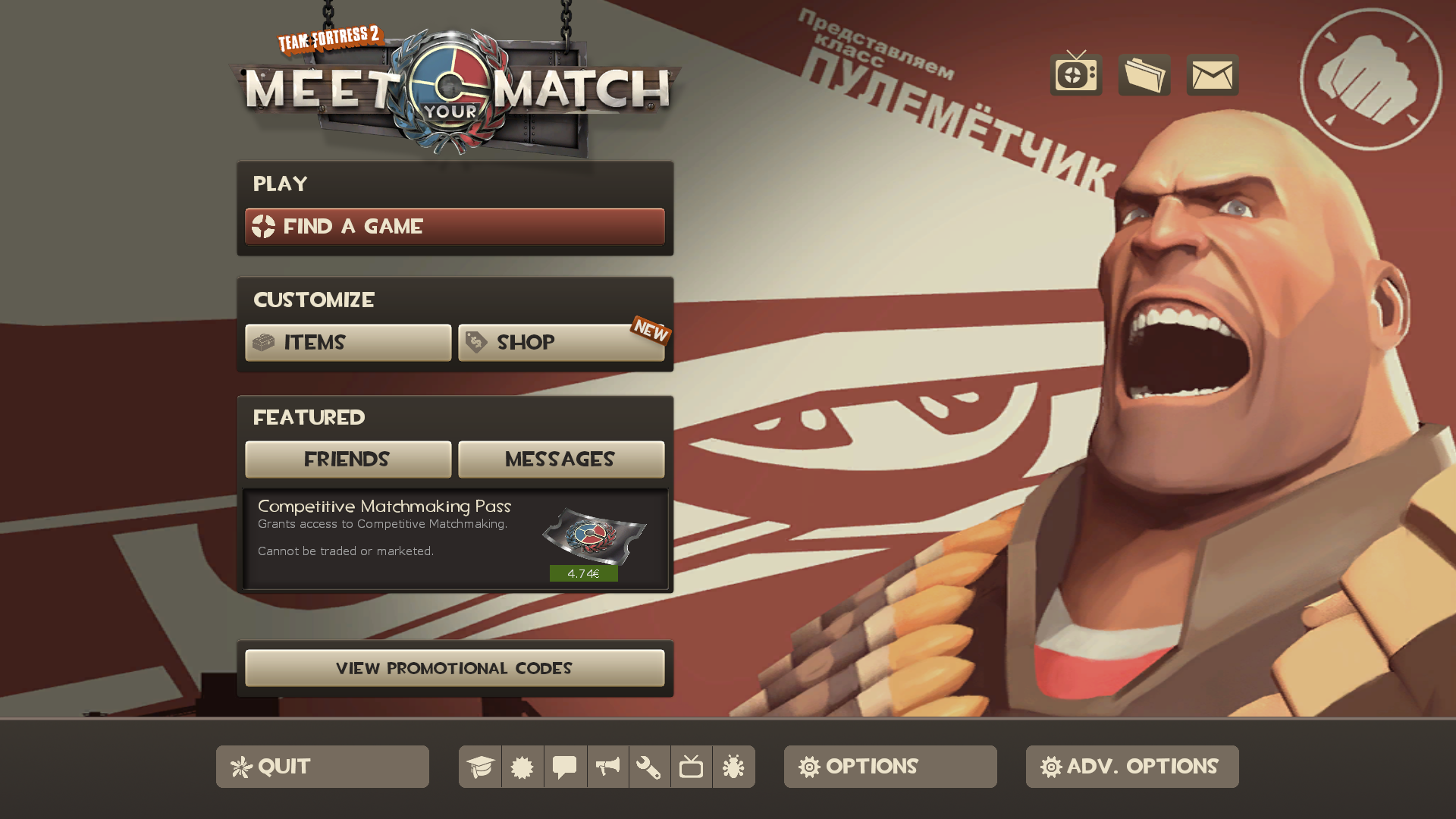 Meet Your Match Casual Menu | TF2 HUDs